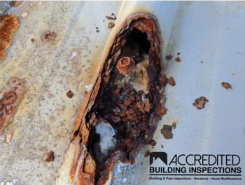 Rust to roofng screws